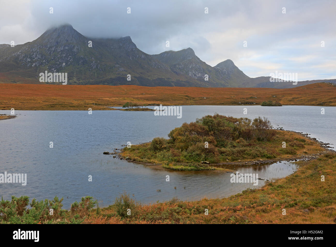 Ben Loyal and Lochan Hakel Sutherland Scotland Stock Photo - Alamy