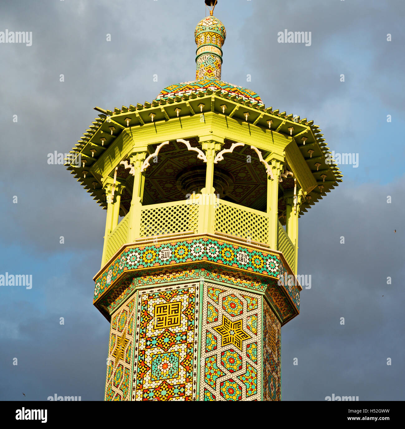 in iran islamic mausoleum old architecture mosque minaret near the sky ...