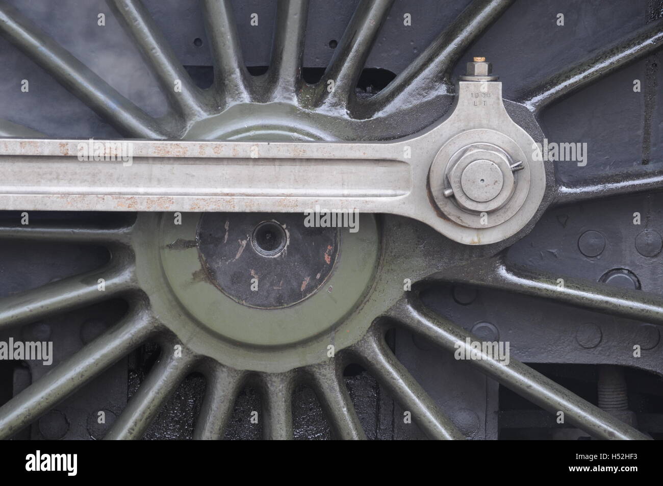 Connecting rod ( con-rod ) for wheels of a steam train Stock Photo - Alamy