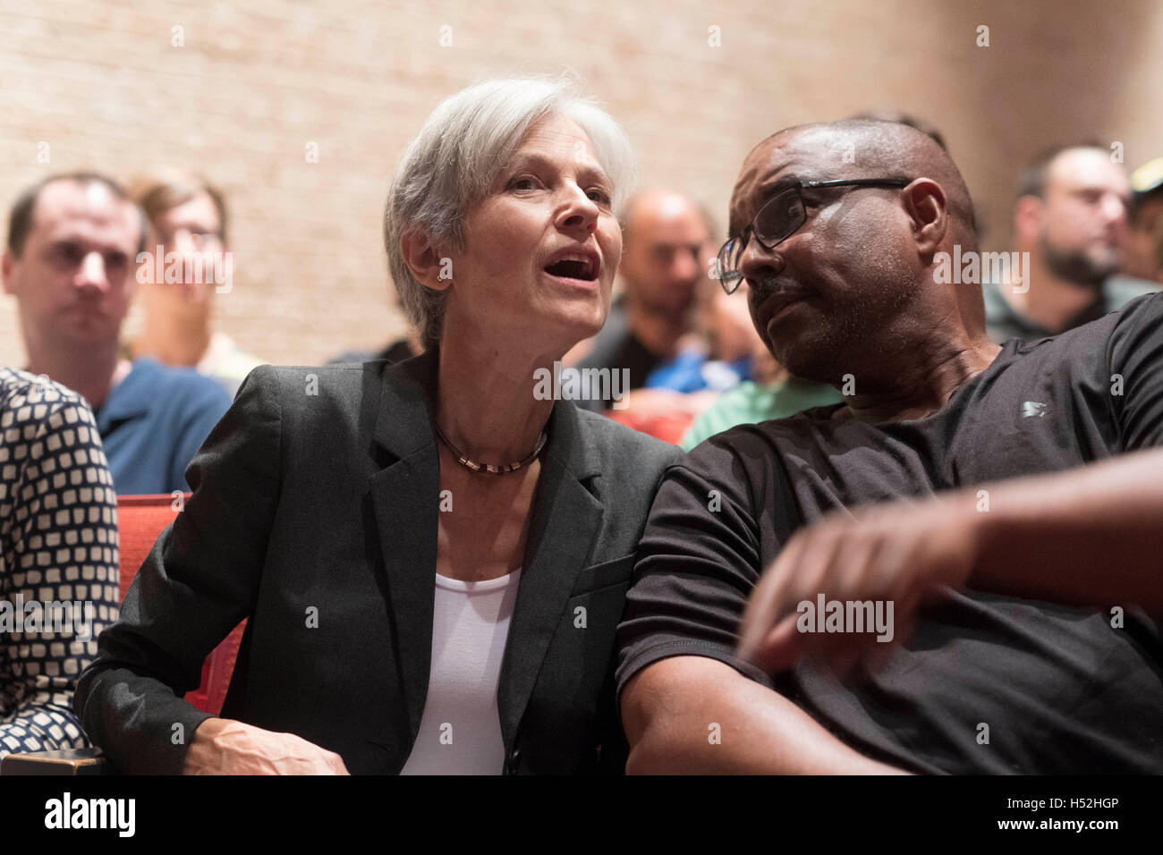 Green Party presidential candidate Jill Stein campaigns at Huston ...
