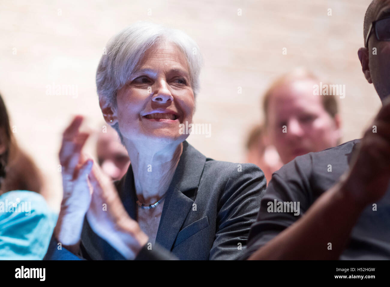 Green Party presidential candidate Jill Stein campaigns at Huston ...