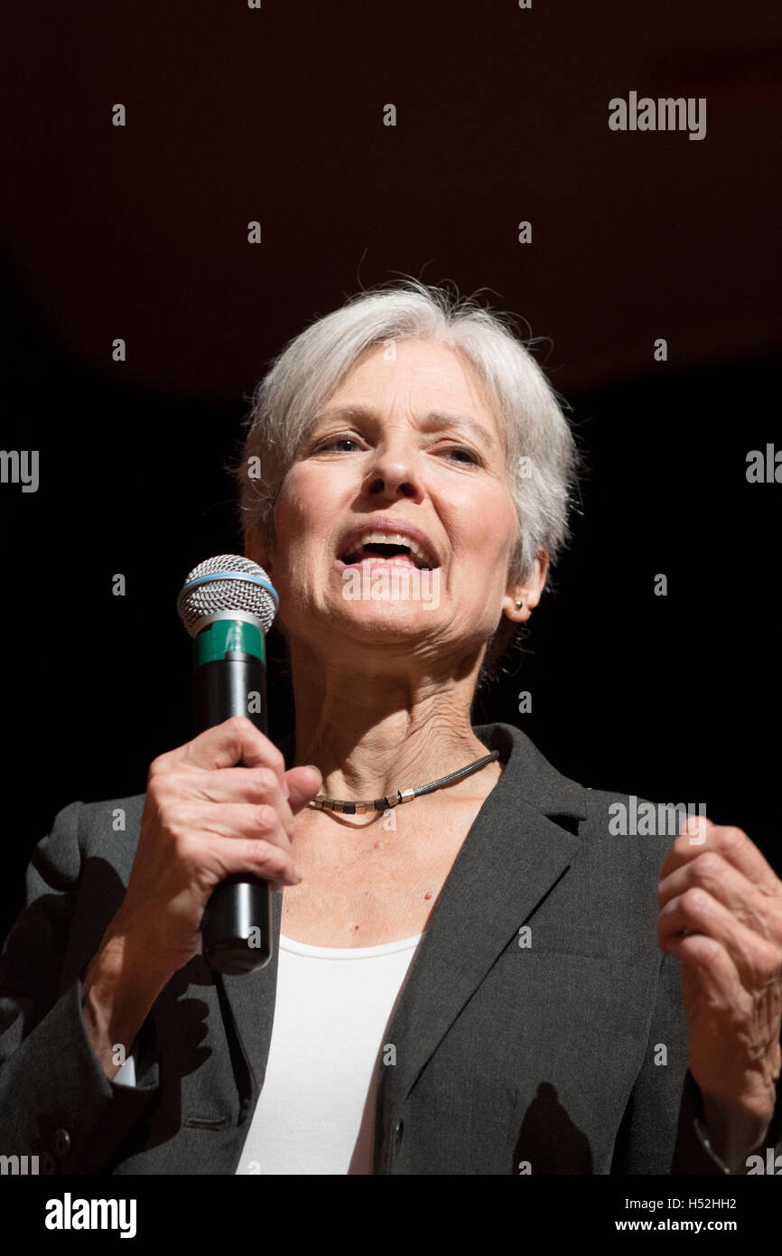 Green Party presidential candidate Jill Stein campaigns at Huston ...