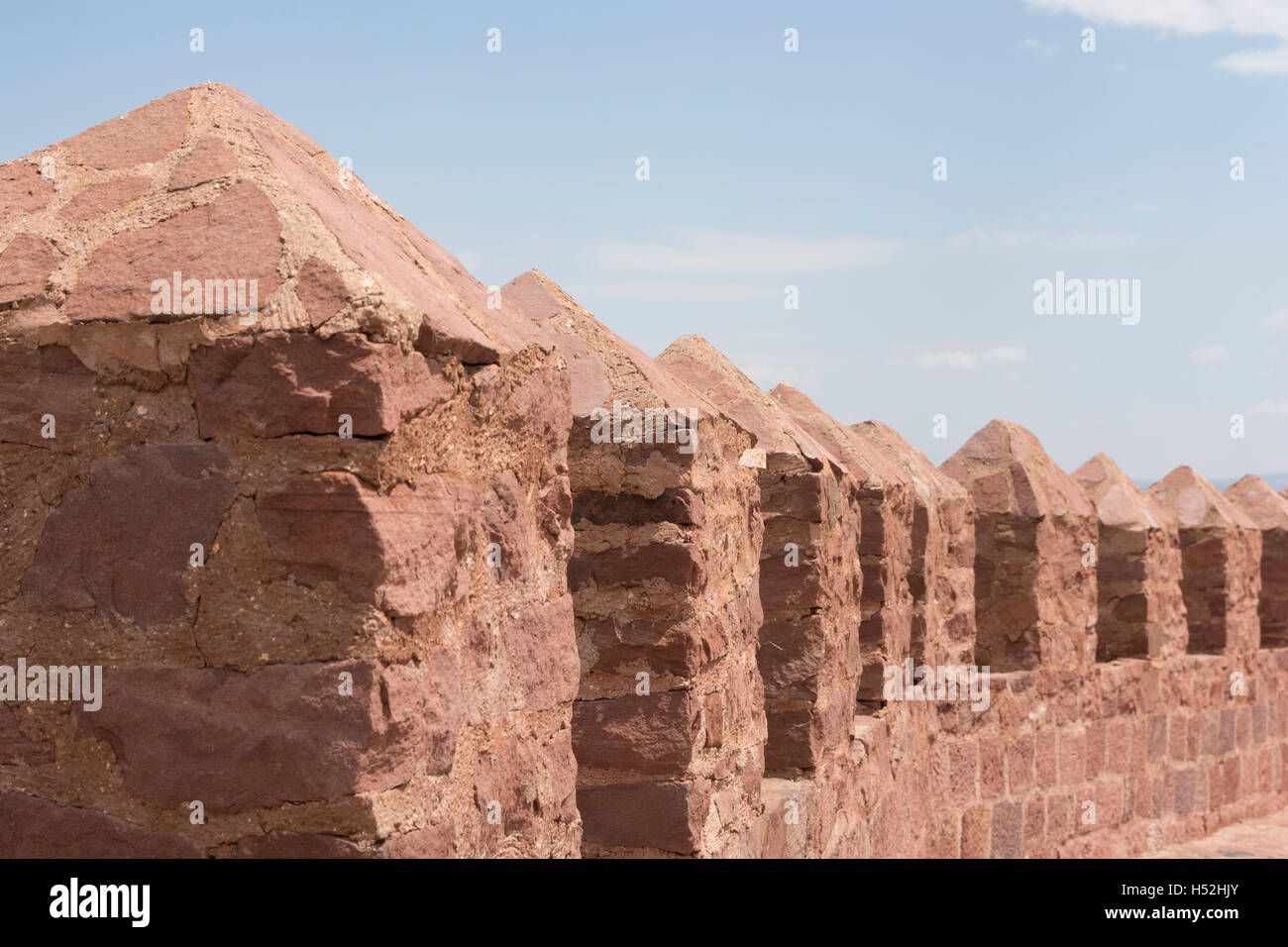 Castillo de Peracense (12th cent.). Sierra Menera. Teruel. Spain Stock ...