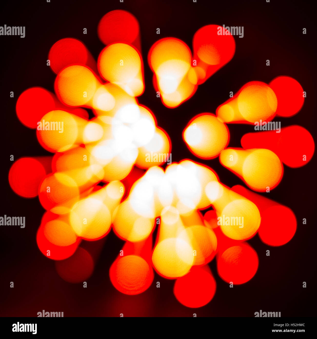 Glowing abstract light spots on dark Stock Photo - Alamy