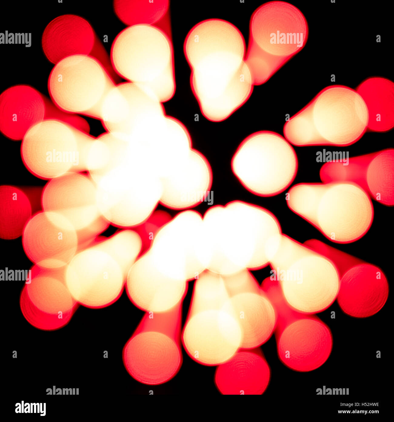 Glowing abstract light spots on dark Stock Photo - Alamy