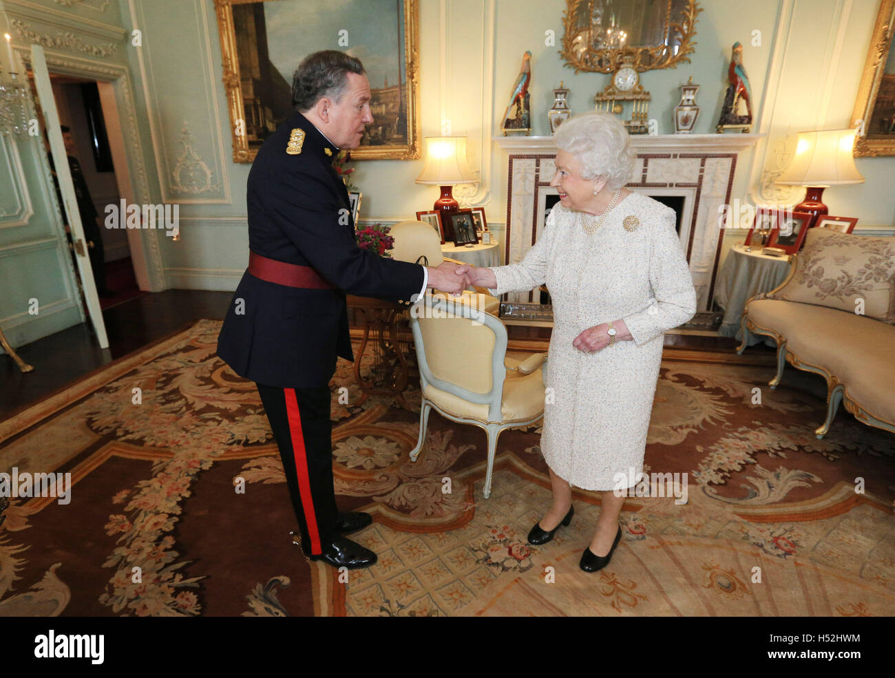Queen Elizabeth II, as Captain General, Royal Regiment of Canadian ...