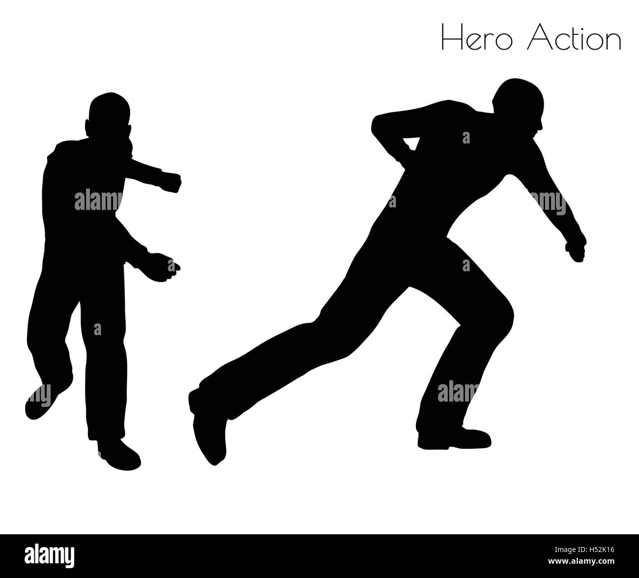 Comic book hero pose in Stock Vector Images - Alamy