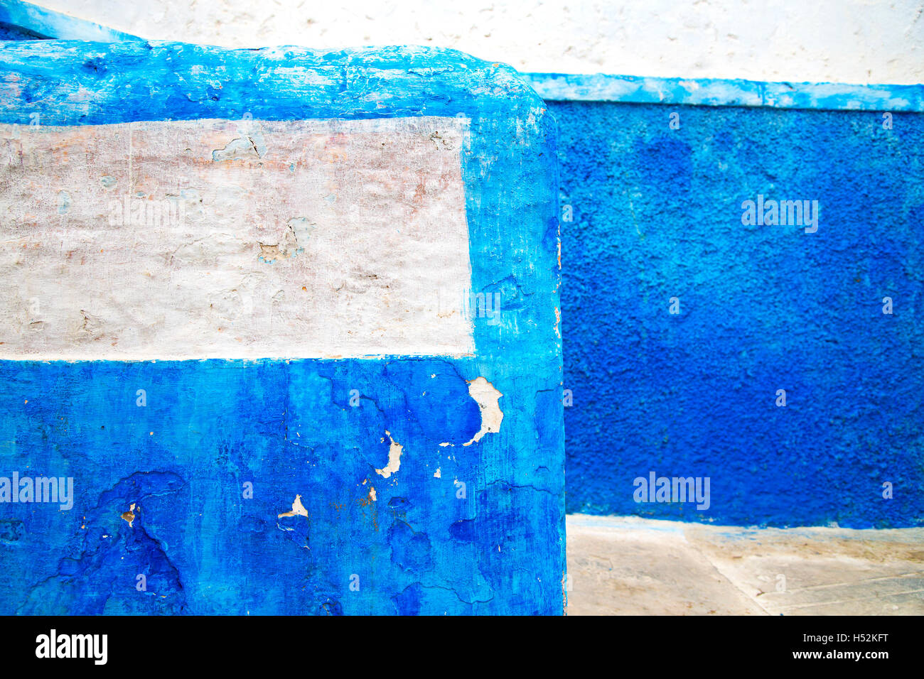 blue in texture wall and morocco africa abstract Stock Photo - Alamy