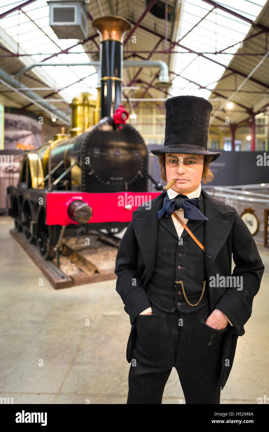 Isambard Kingdom Brunel in the GWR STEAM museum in Swindon UK Stock ...