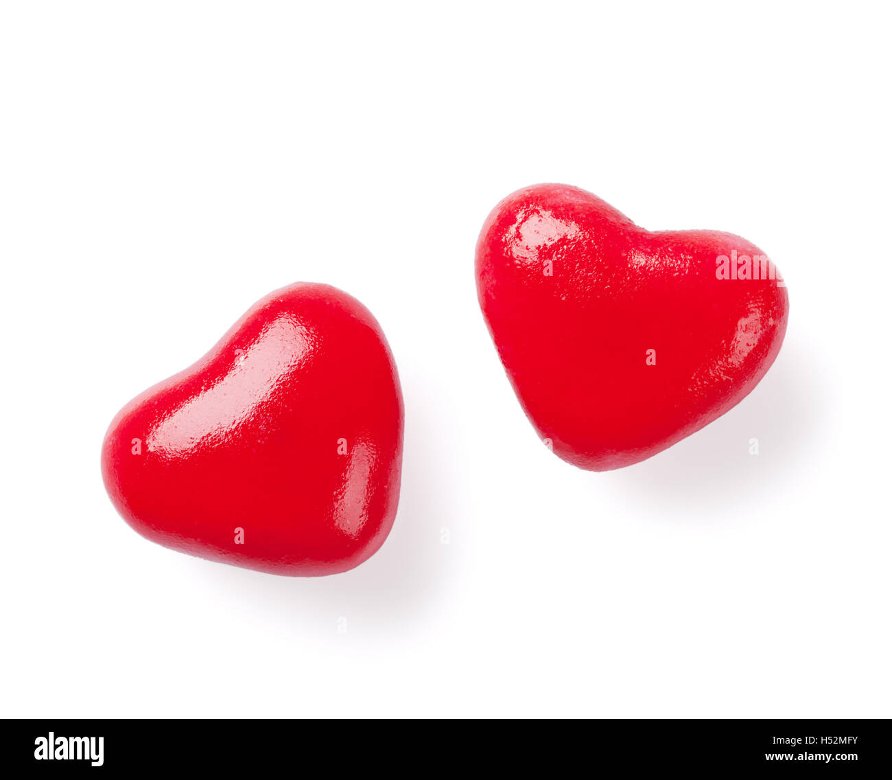 Candy hearts. Isolated on white background Stock Photo - Alamy