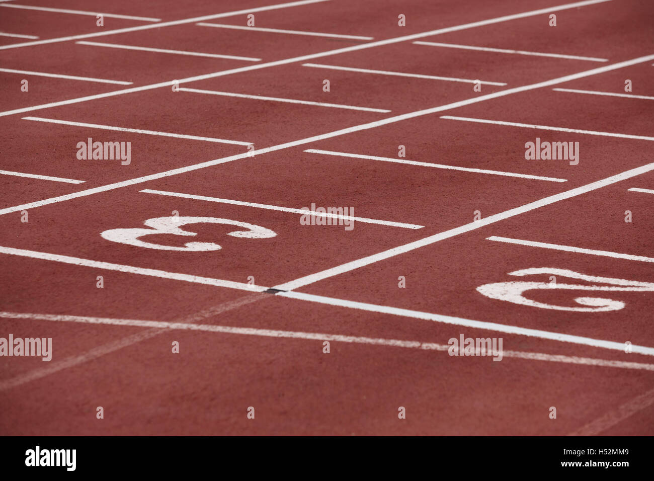 Running track number two hi-res stock photography and images - Alamy