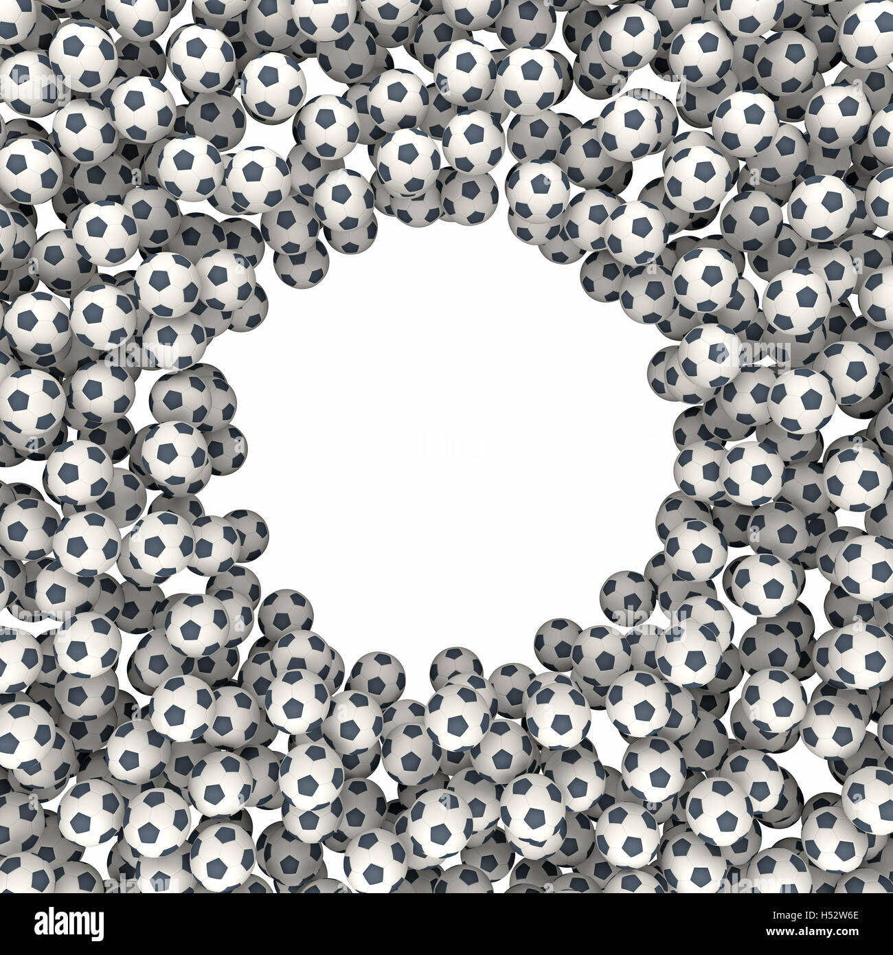background of many soccer balls. 3d rendering Stock Photo - Alamy