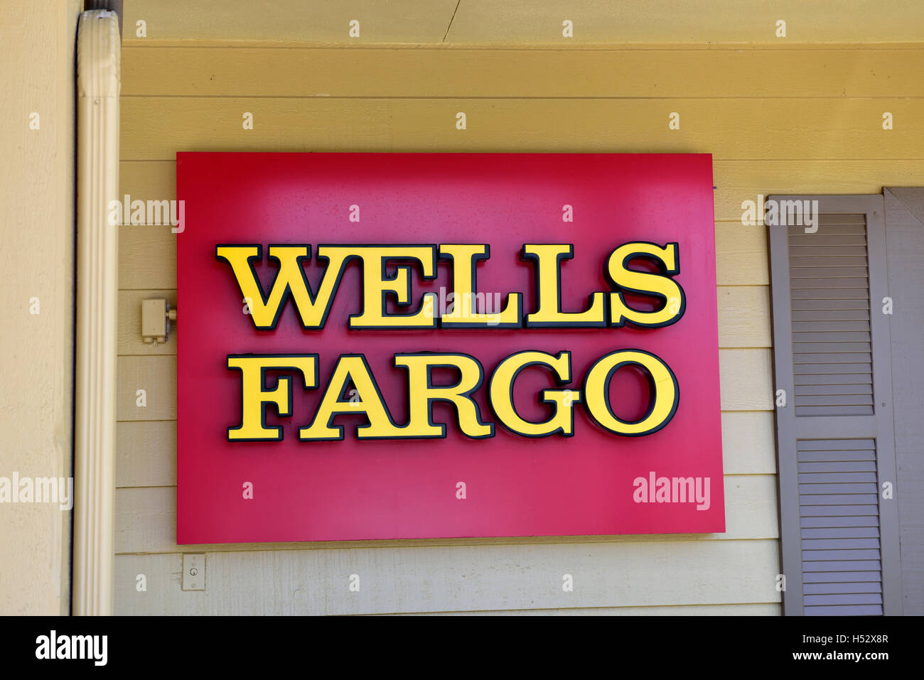Wells Fargo Bank sign Stock Photo - Alamy