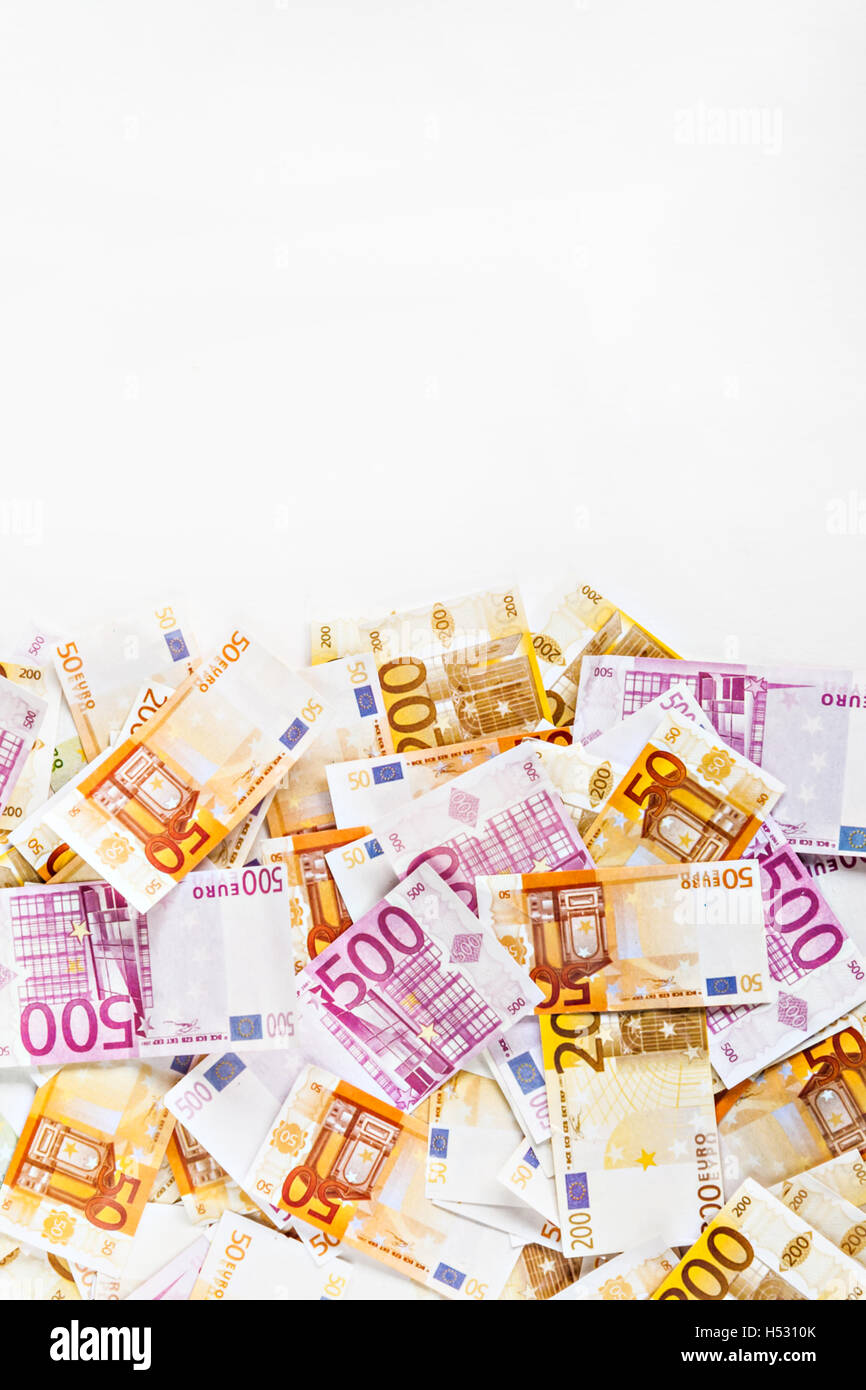 Background of euros with space for text Stock Photo - Alamy