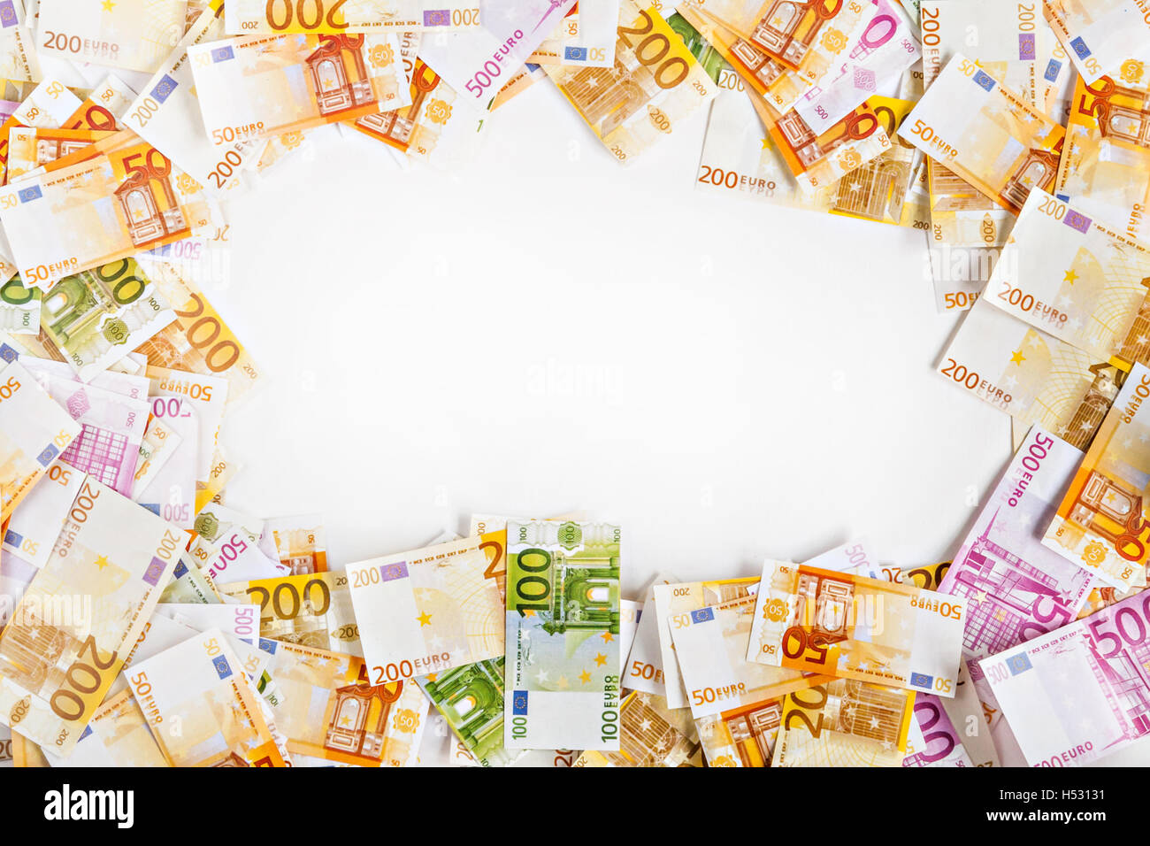Background of euros with space for text Stock Photo - Alamy