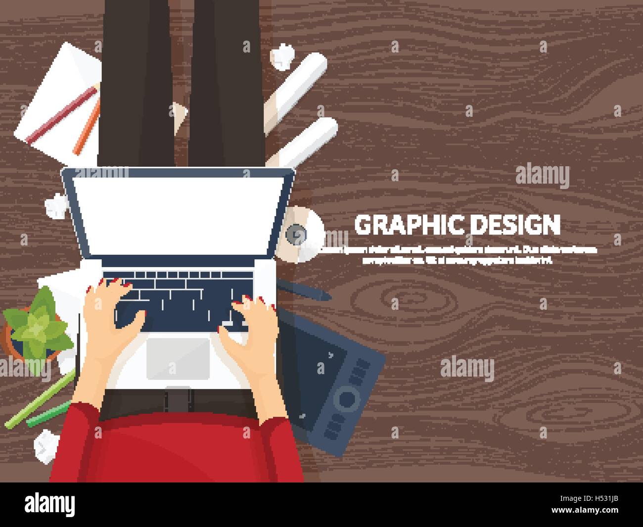 Graphic web design. Drawing and painting. Development. Illustration ...
