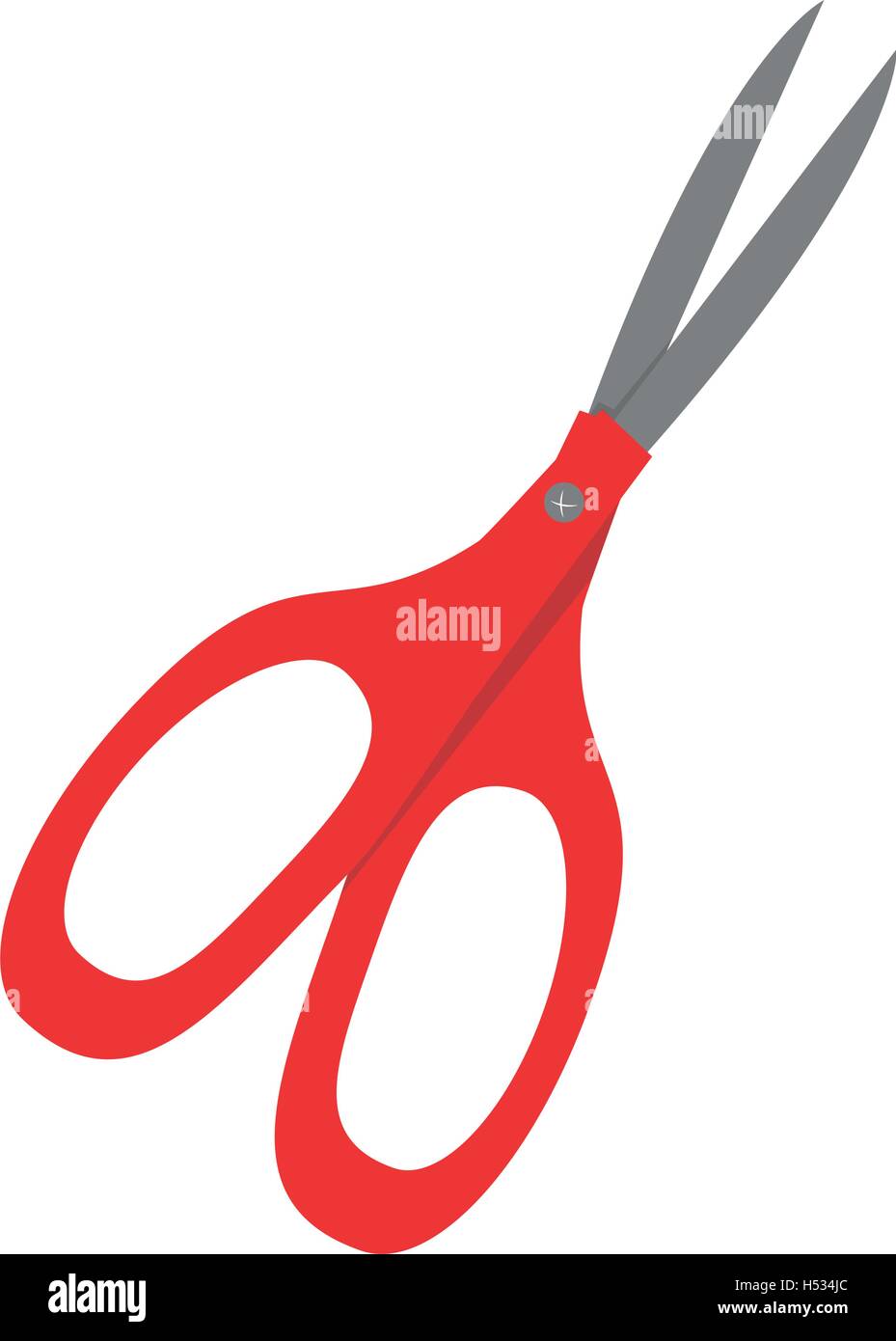 Isolated red scissors, School supply vector illustration Stock Vector ...