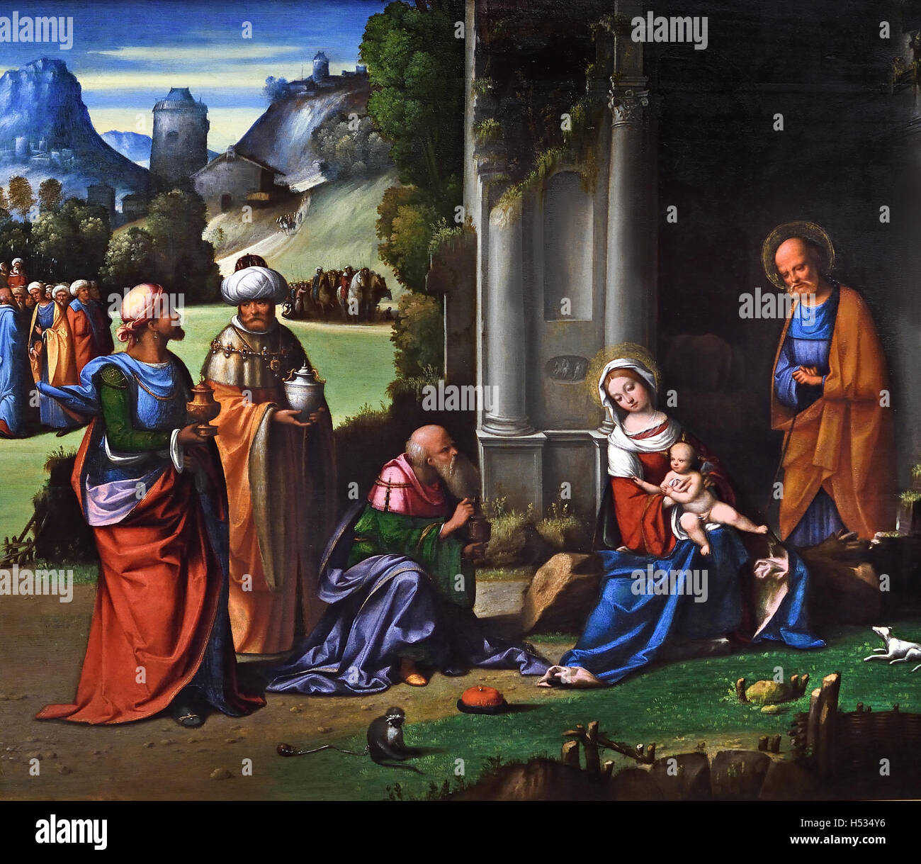 Adoration of the Kings 15th Century Italy Italian Mary with the ...