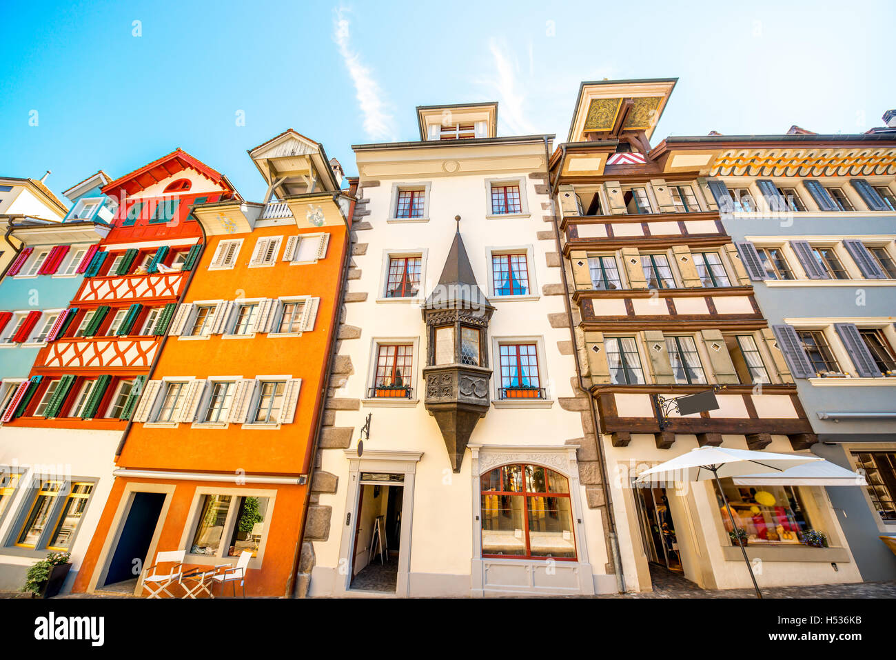 Typical historical swiss architecture Stock Photo - Alamy