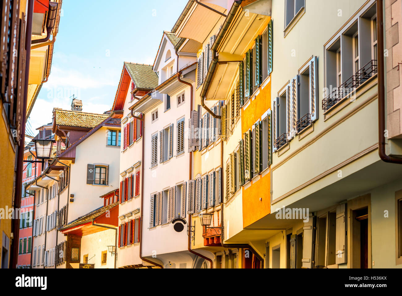 Typical historical swiss architecture Stock Photo - Alamy