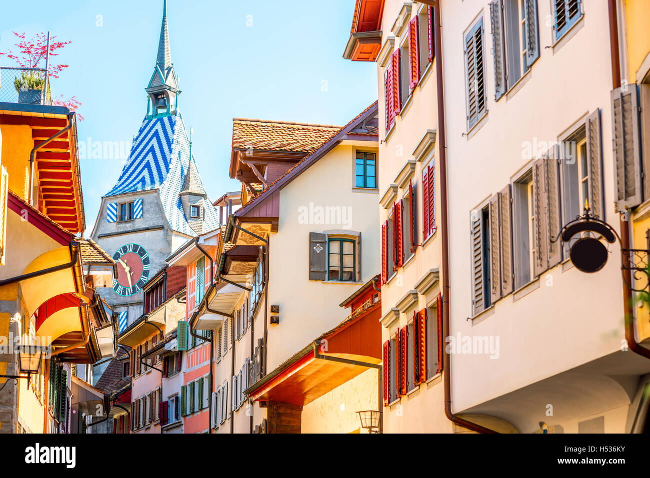 Typical historical swiss architecture Stock Photo - Alamy