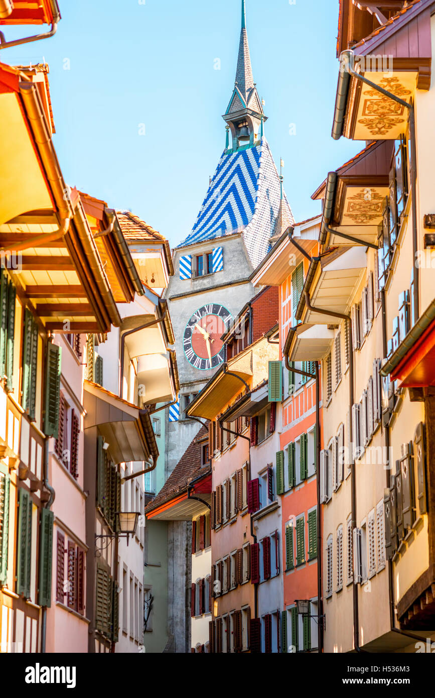 Typical historical swiss architecture Stock Photo - Alamy