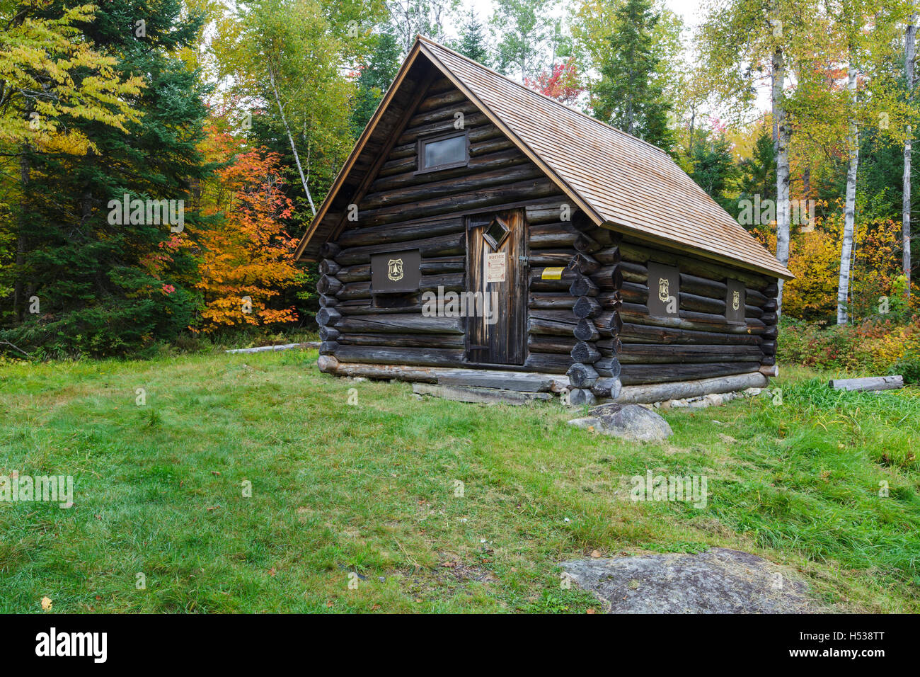 The Fabyan Guard Station during the autumn months. It was built in 1923 ...