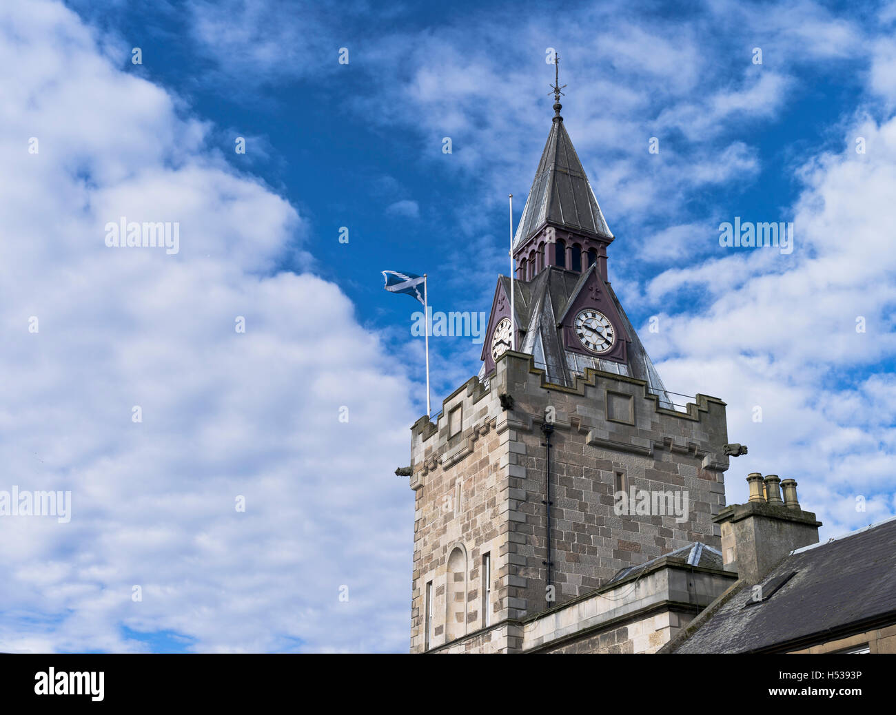 dh Nairn Clock Tower NAIRN NAIRNSHIRE Nairn Courthouse clock tower town ...