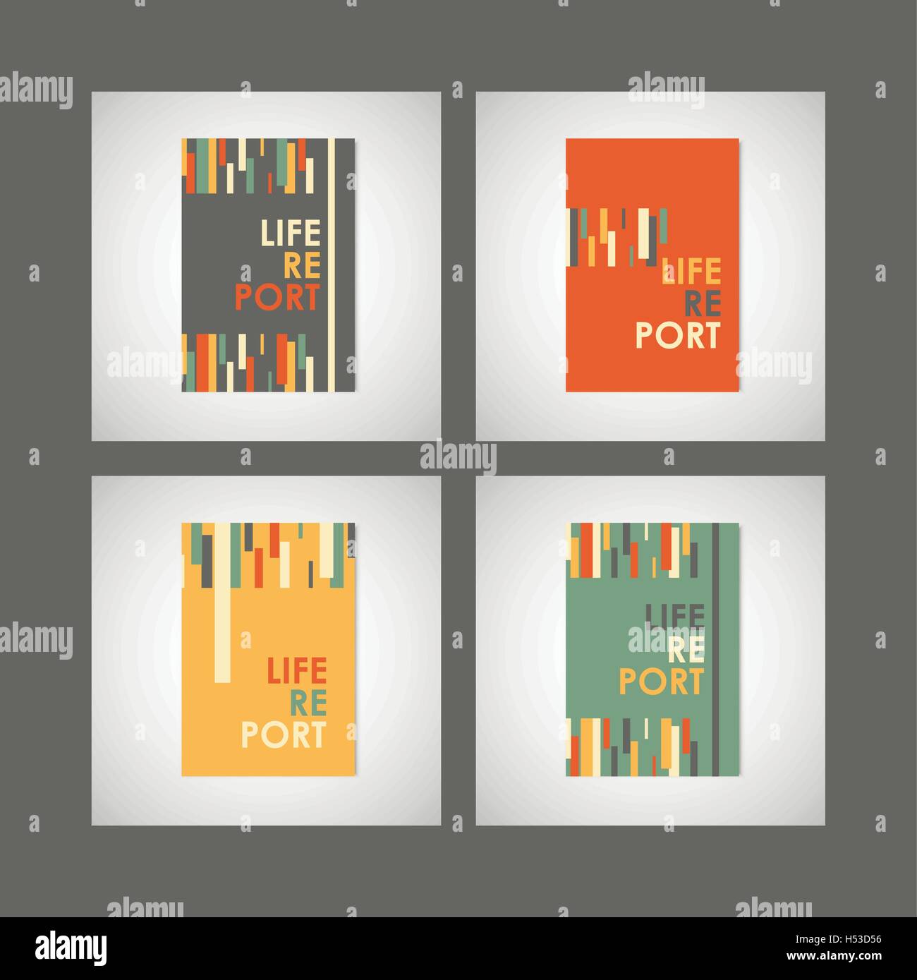 Set vector simple brochure design for your report Stock Vector Image ...