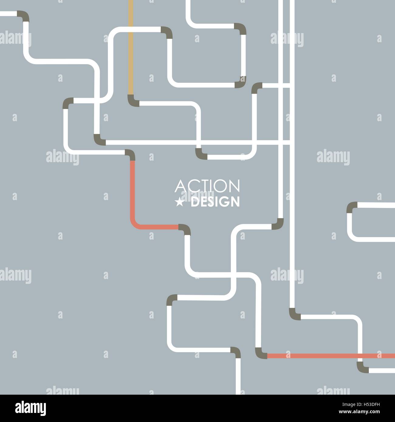 Pipe fitting vector set. Pipeline vector illustration. Gas pipe. Water ...