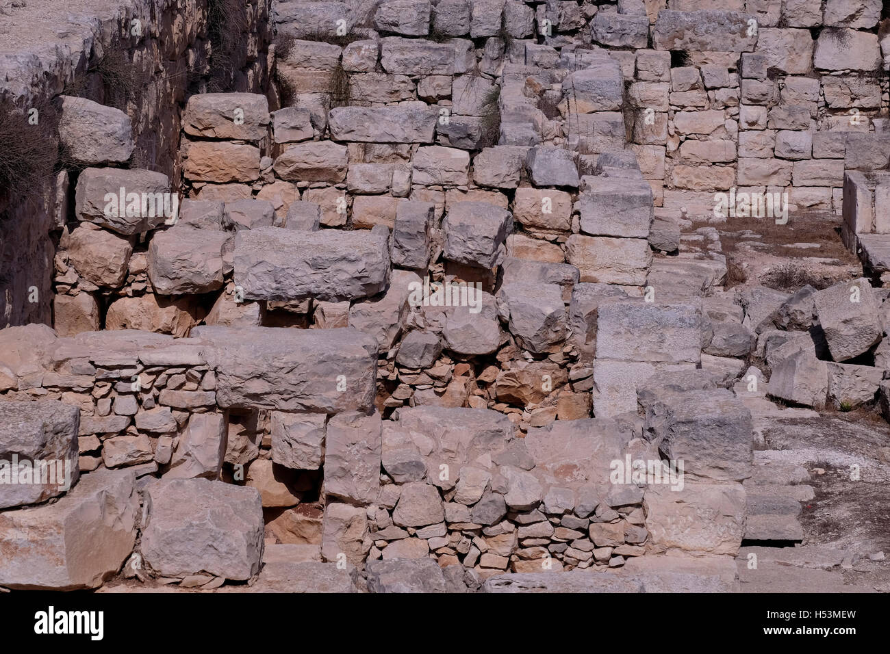 Ruins of an ancient Byzantine church on Mount Gerizim one of the ...