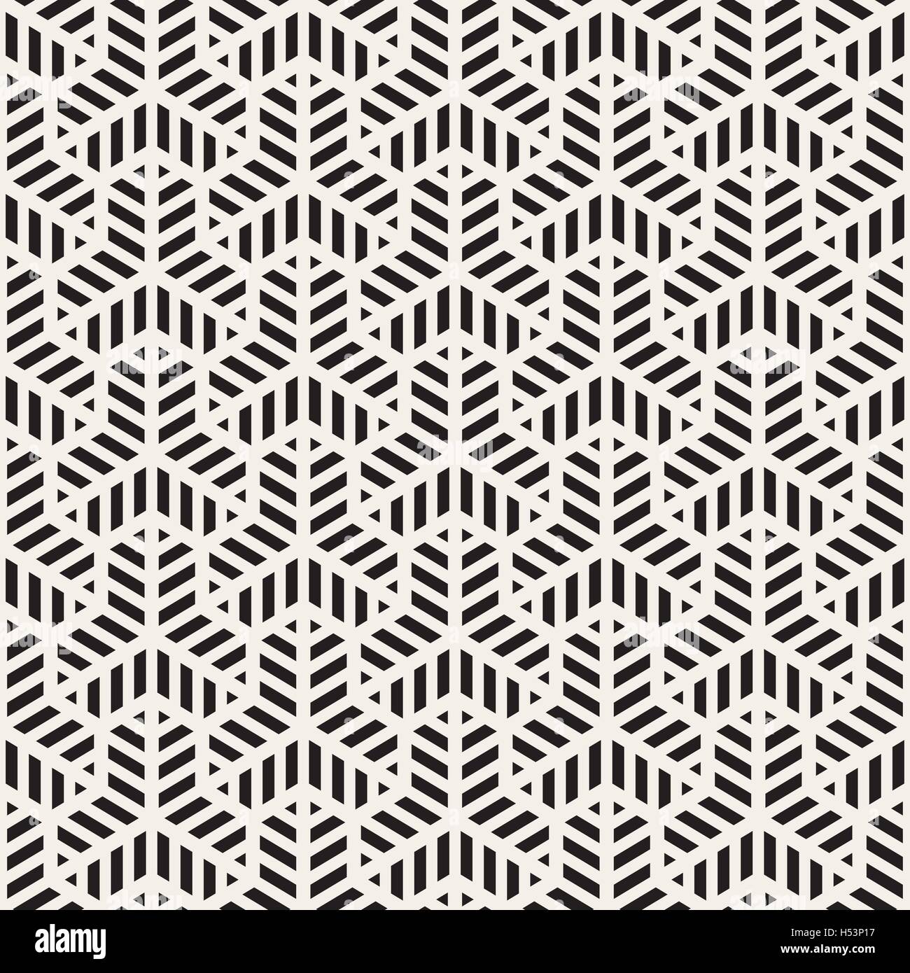 Vector Seamless Black And White Geometric Grid Pattern Stock Vector ...