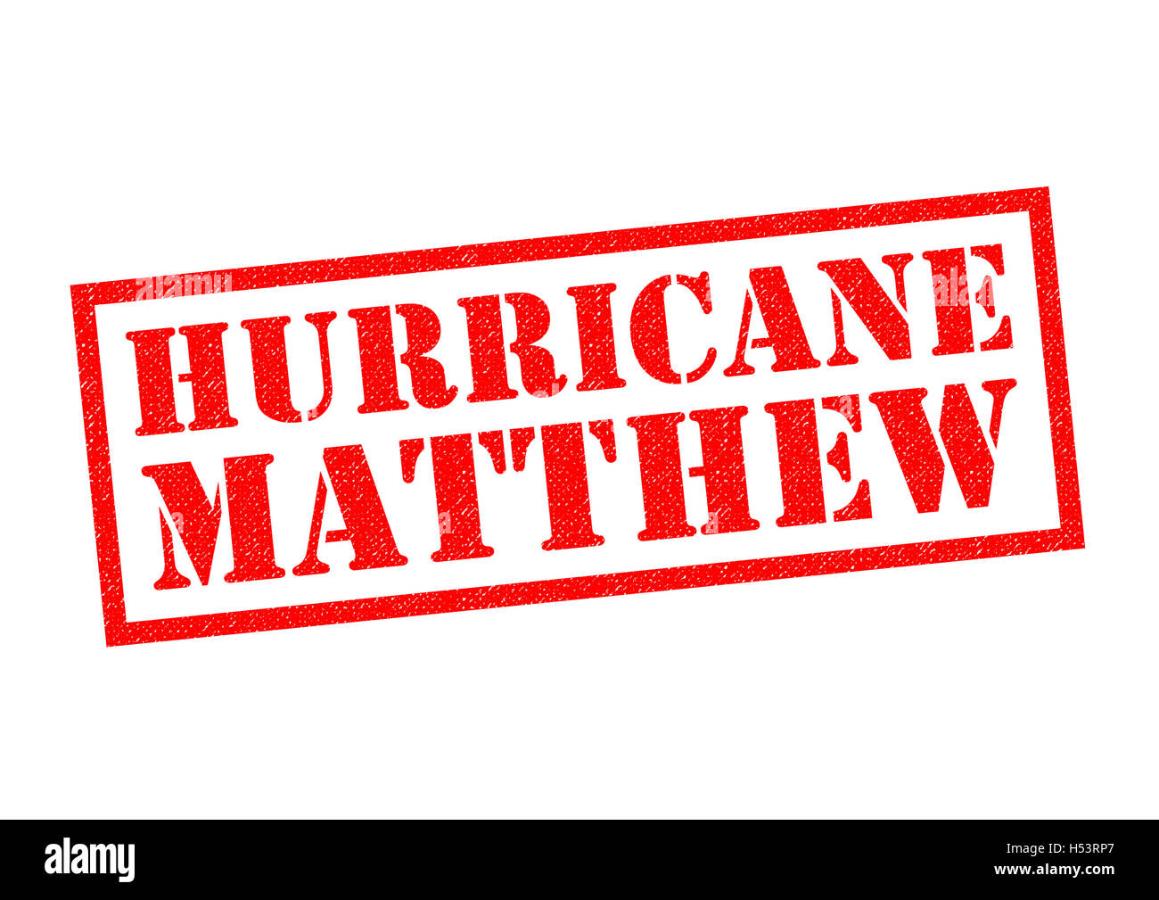 HURRICANE MATTHEW red Rubber Stamp over a white background Stock Photo ...