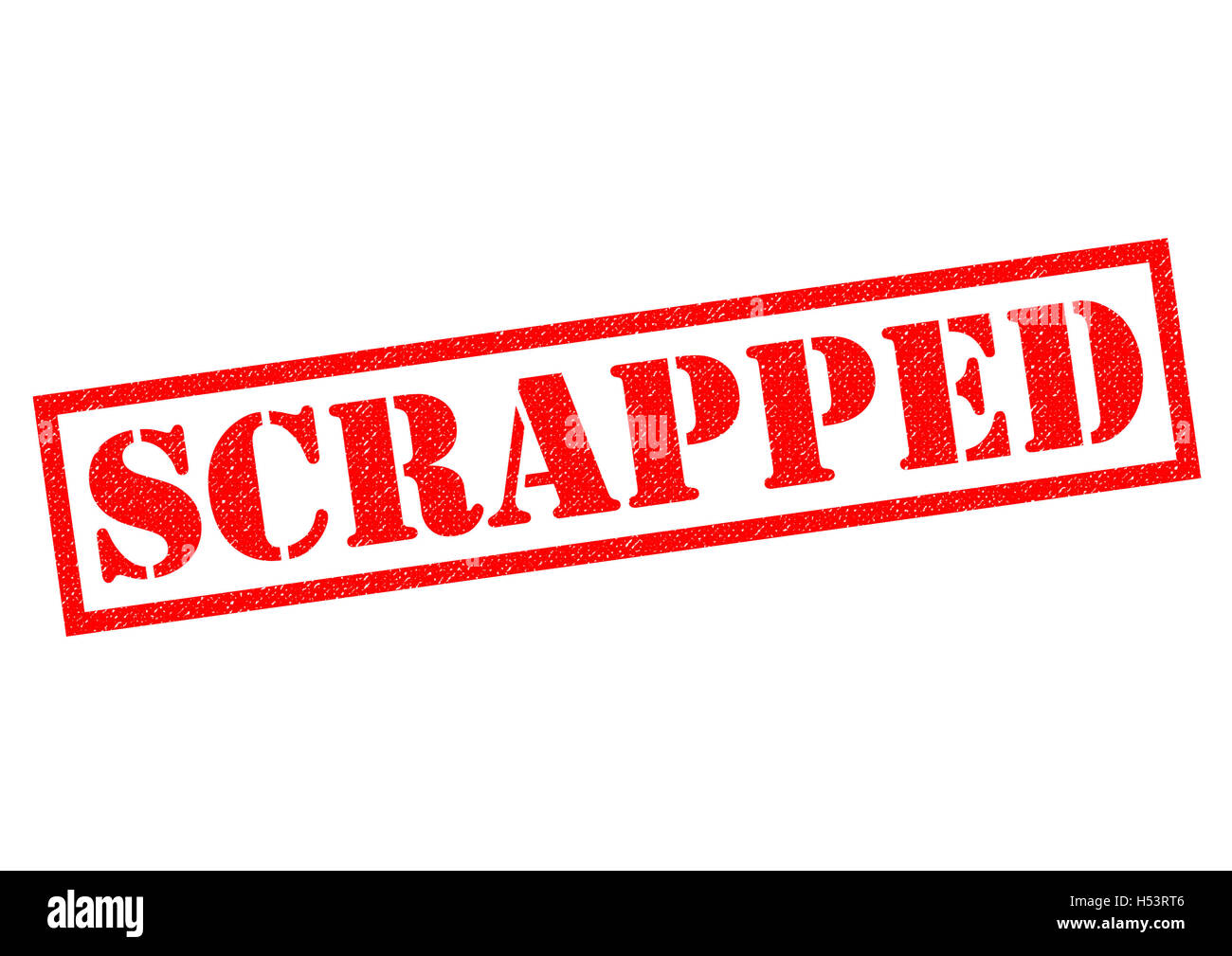 SCRAPPED red Rubber Stamp over a white background Stock Photo - Alamy