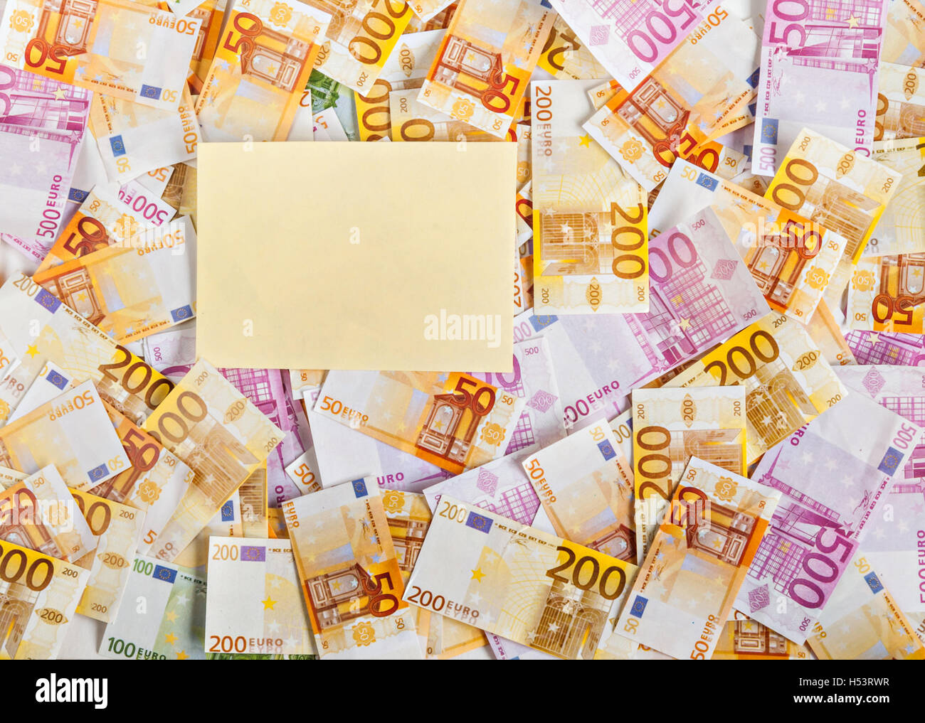 Background of euros with space for text Stock Photo - Alamy