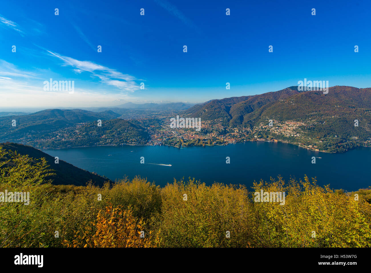 Lake Como view from top Stock Photo - Alamy