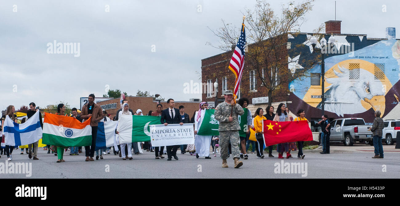 Kansas university flag hi-res stock photography and images - Alamy