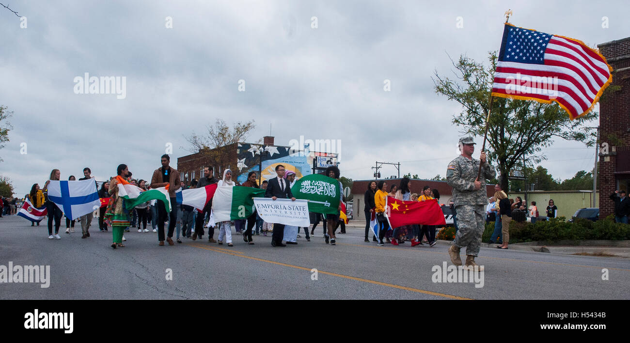 Emporia, Kansas, USA, 15th October, 2016 Emporia State University ...