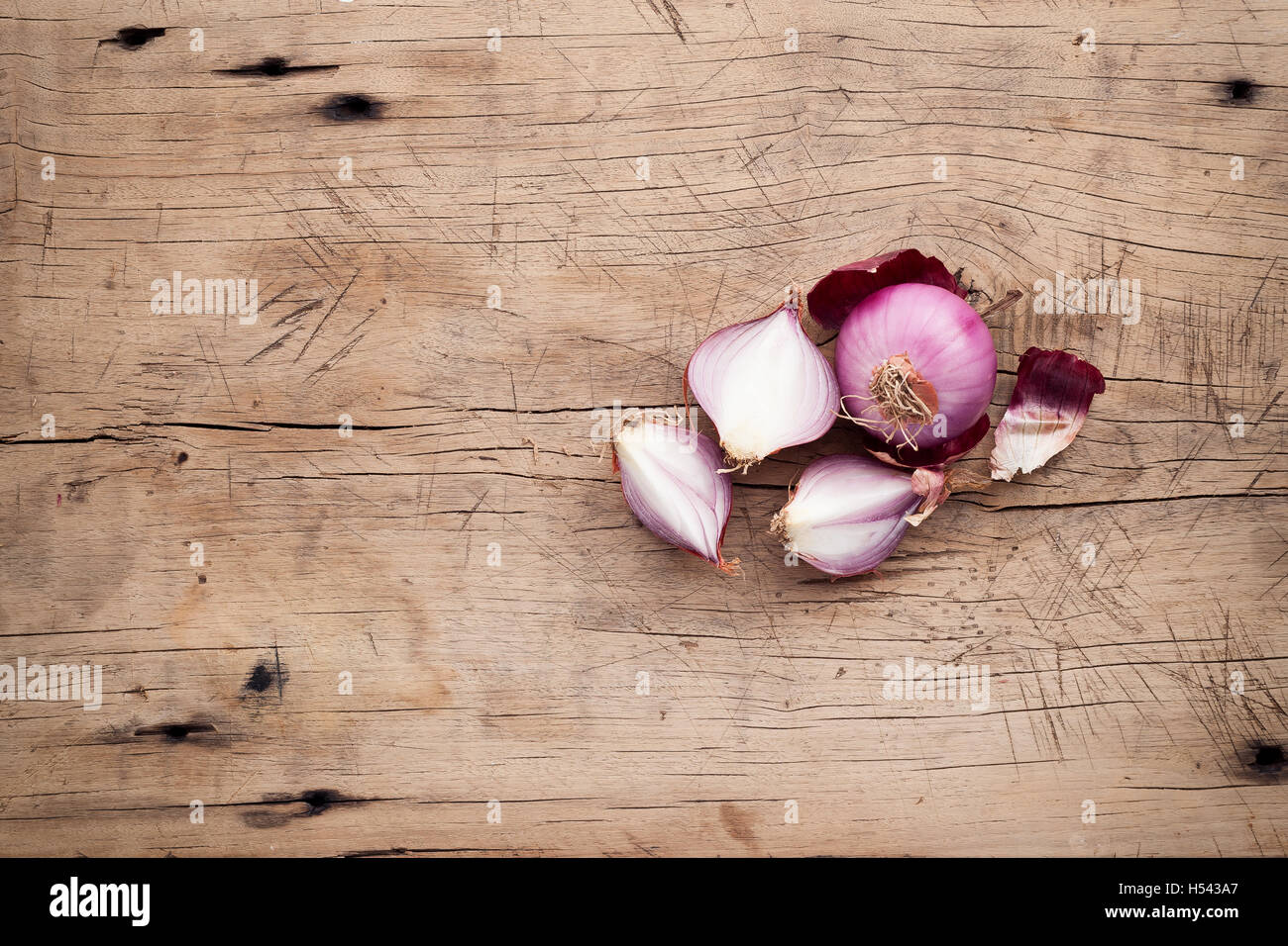 shallots still life wood background onion bulb season herb vegetable ...