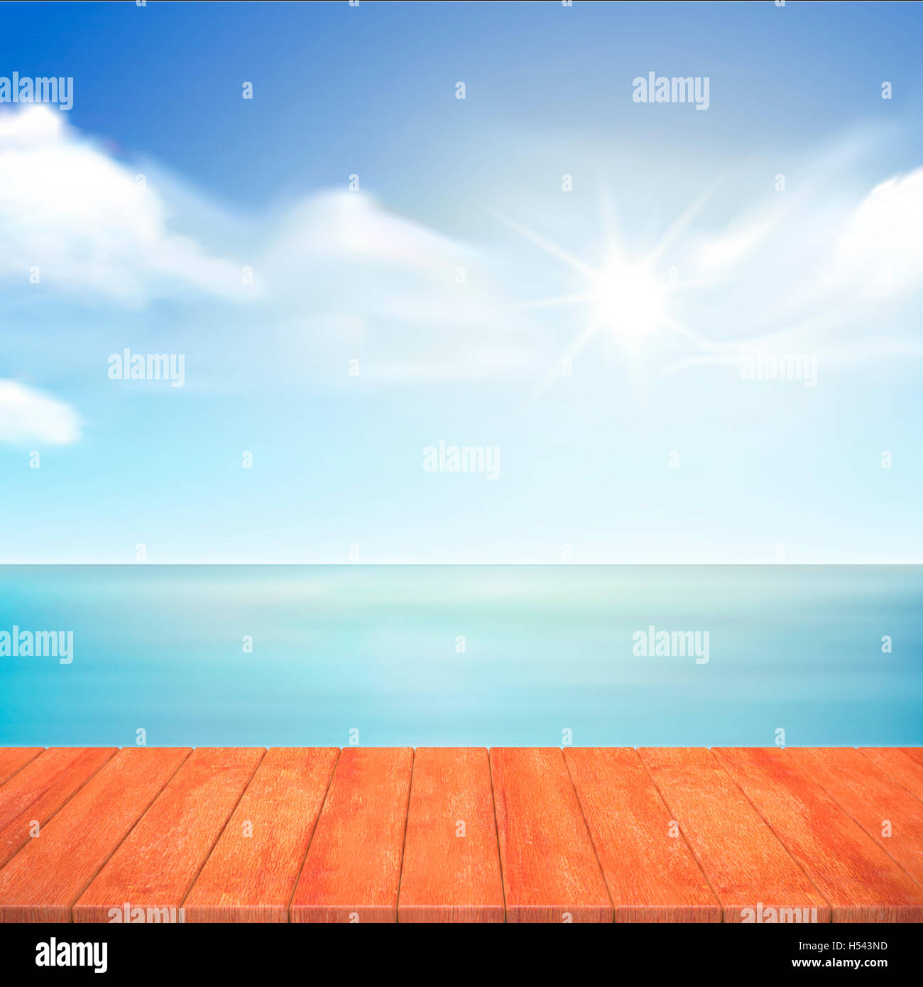 Ocean Scene Backdrop