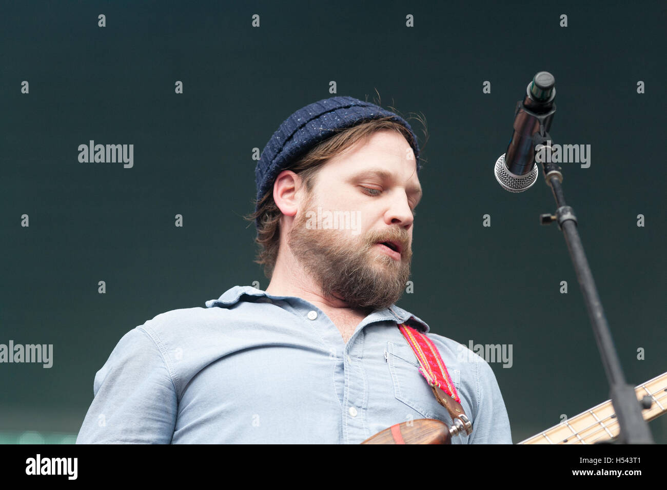 Toby Leaman of The Dr. Dog Band performs at the Okeechobee Music and ...