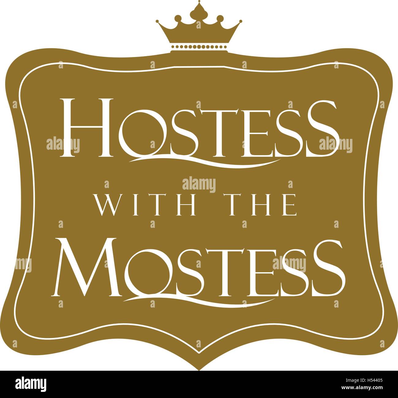 Hostess with the Mostess concept design Stock Vector Image & Art - Alamy
