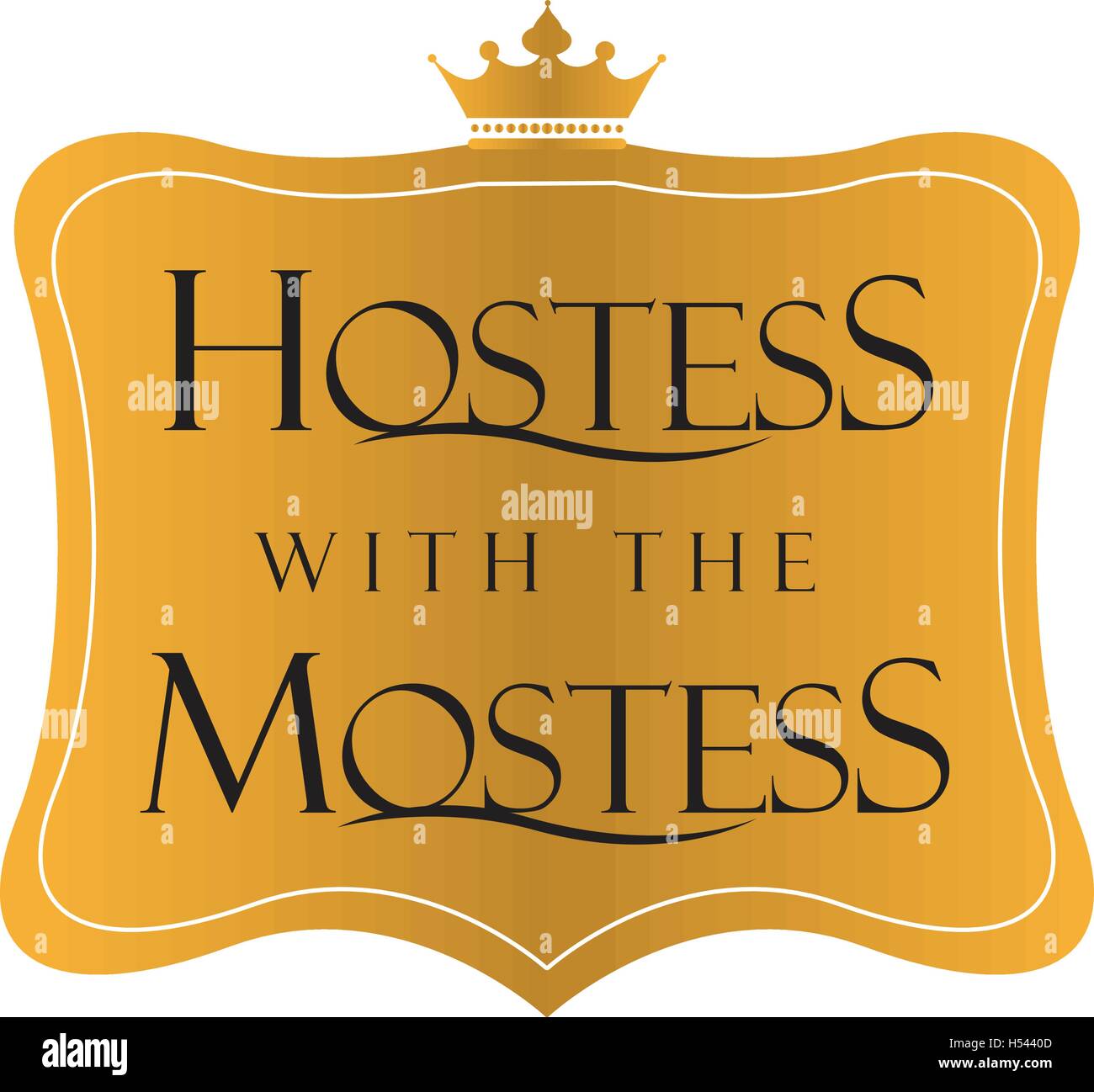 Hostess with the Mostess concept design Stock Vector Image & Art - Alamy