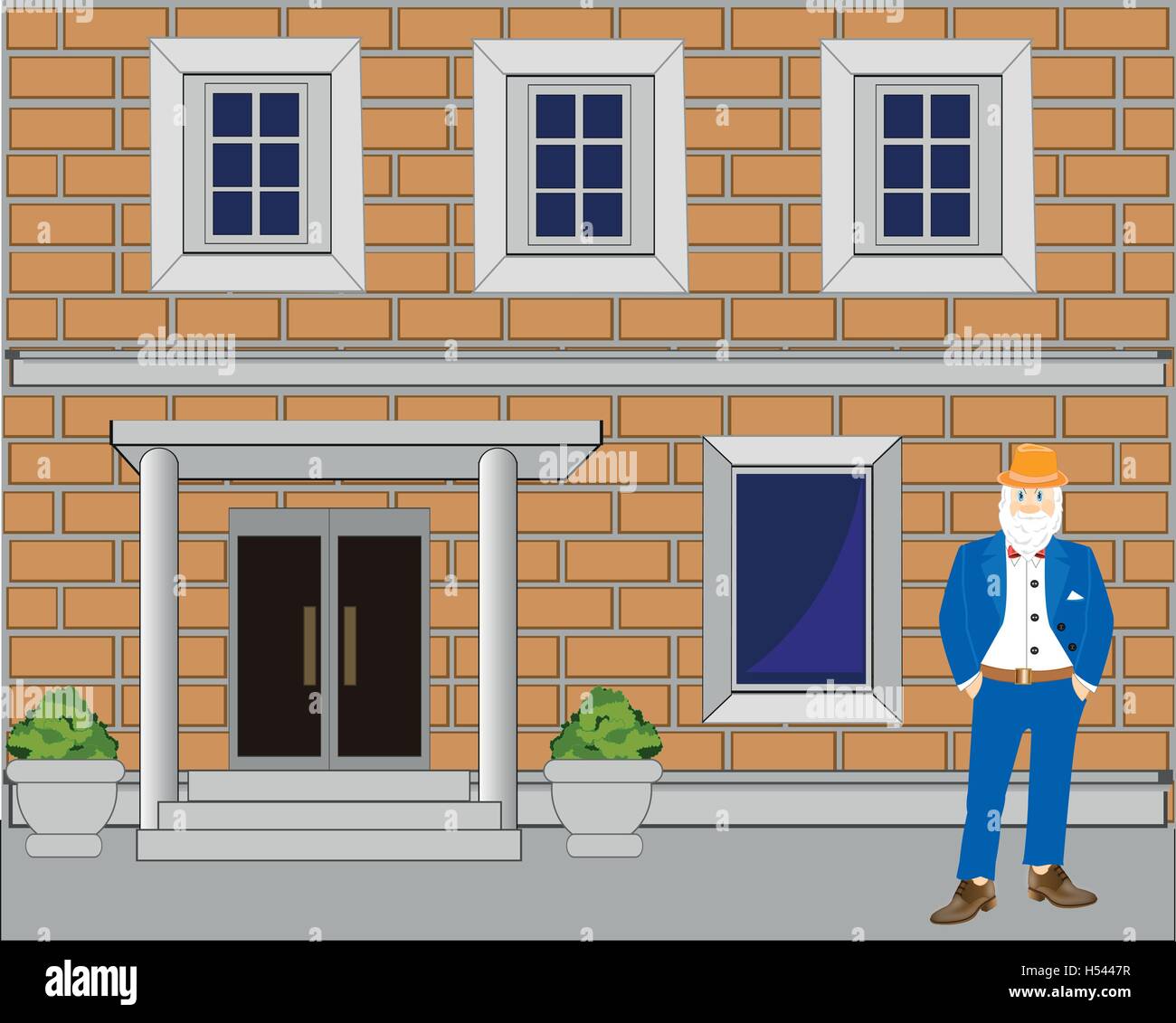 View facade window house Stock Vector Images - Alamy