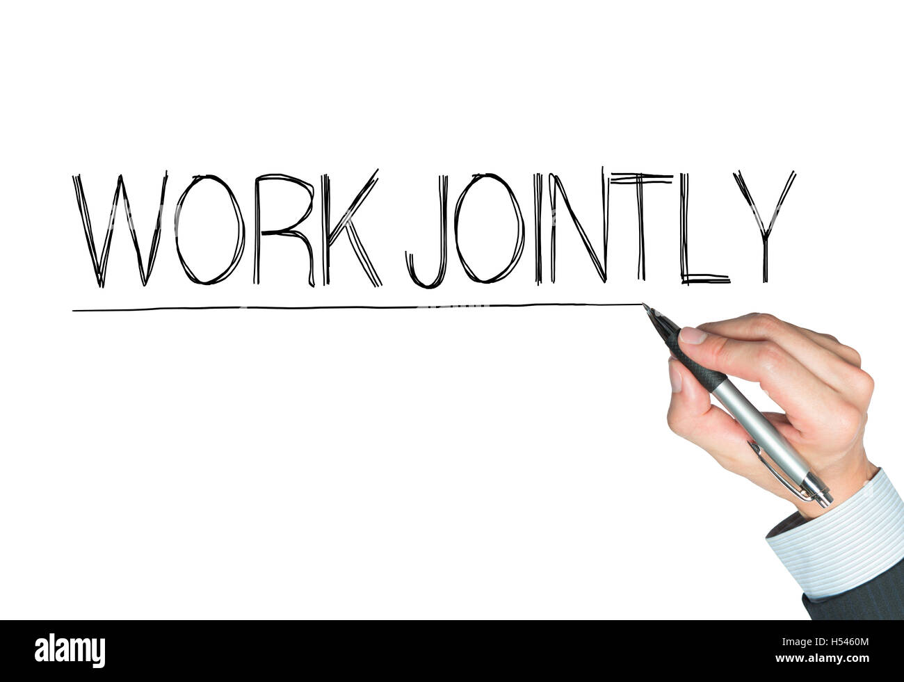Work jointly hi-res stock photography and images - Alamy