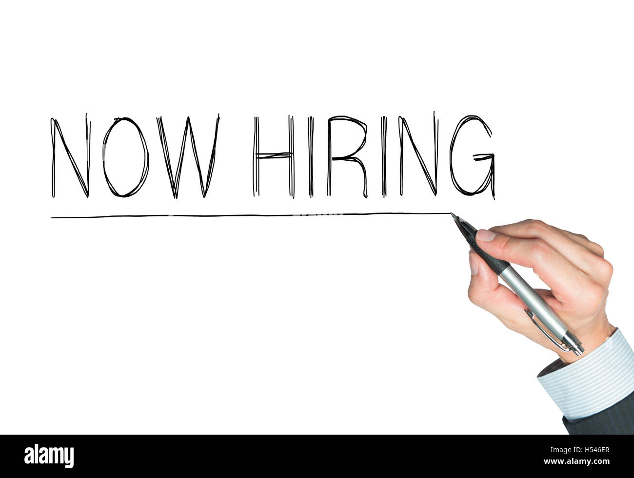 now hiring written by hand, hand writing on transparent board, photo ...