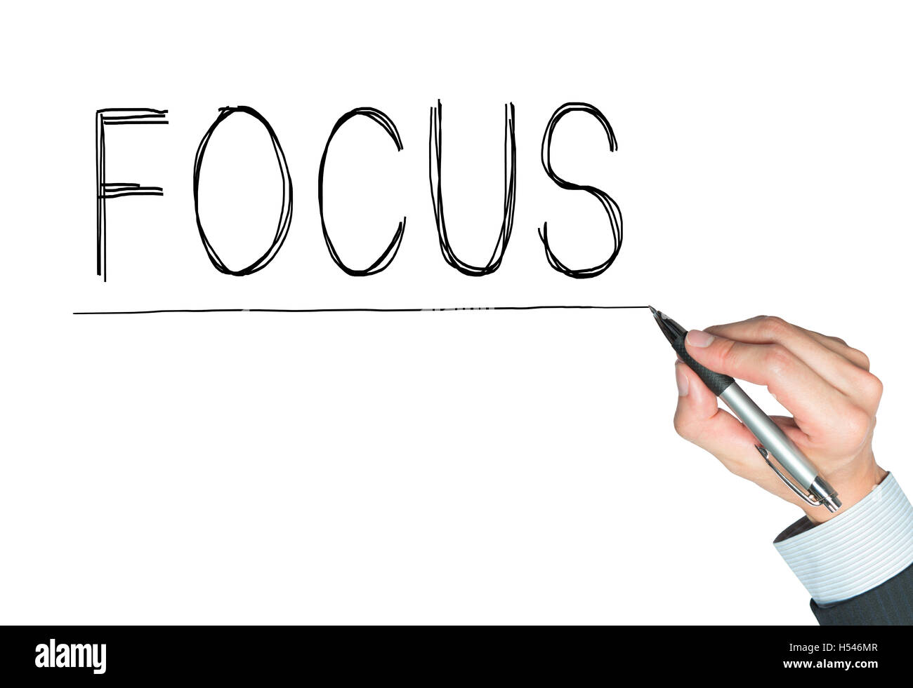 focus written by hand, hand writing on transparent board, photo Stock ...