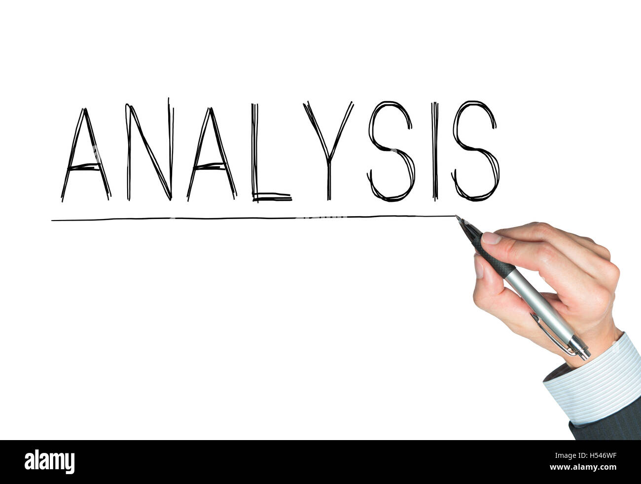 analysis written by hand, hand writing on transparent board, photo ...