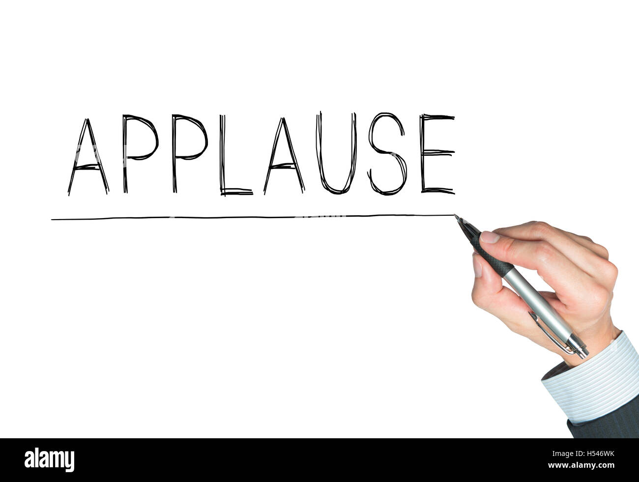 applause written by hand, hand writing on transparent board, photo ...