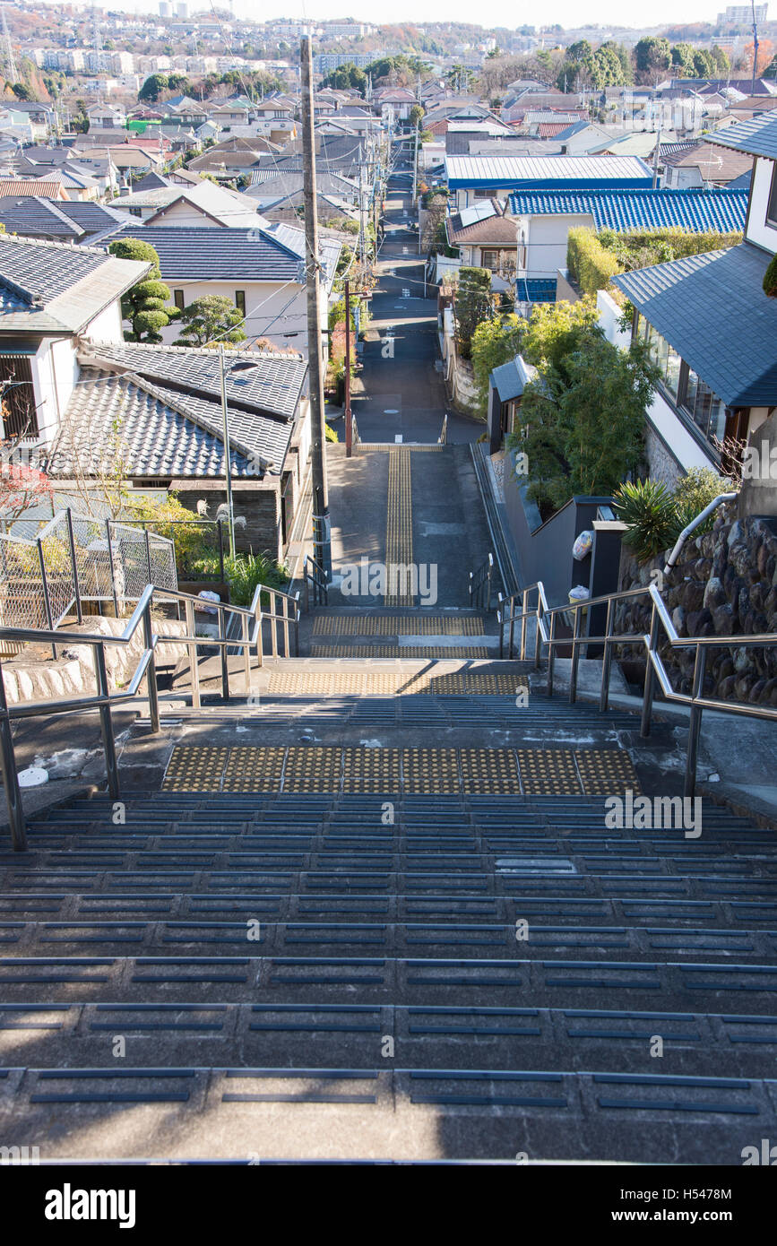 Street scene of Seisekisakuragaoka, Tama City, Tokyo, Japan Stock Photo ...